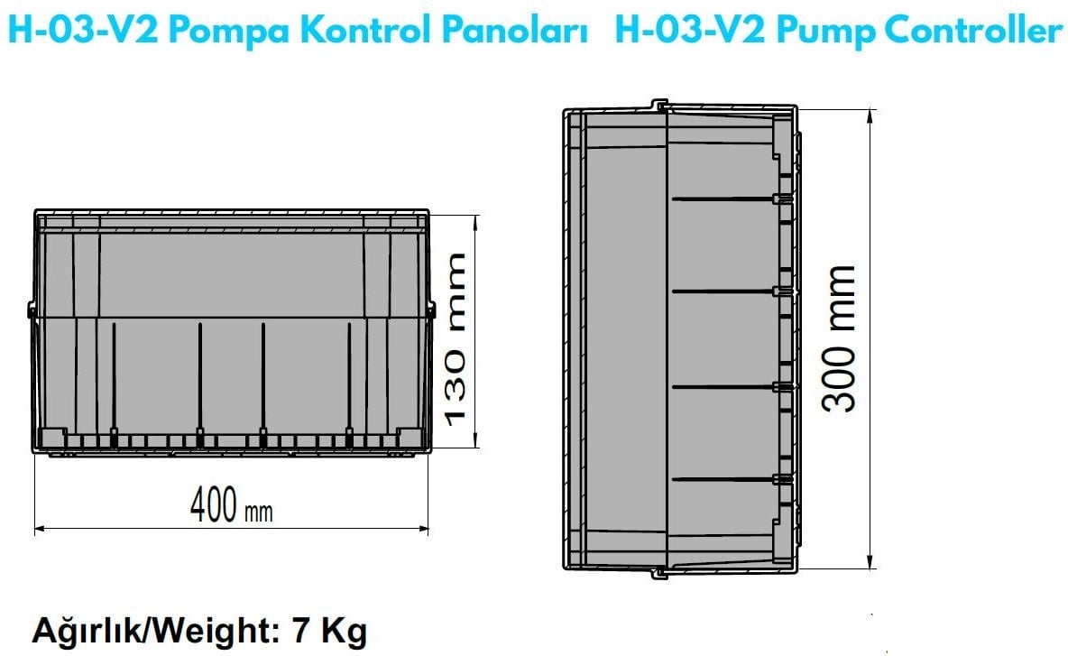 Kerim H-0311-V2 15 HP Trifaze Hidrofor Kontrol Panosu